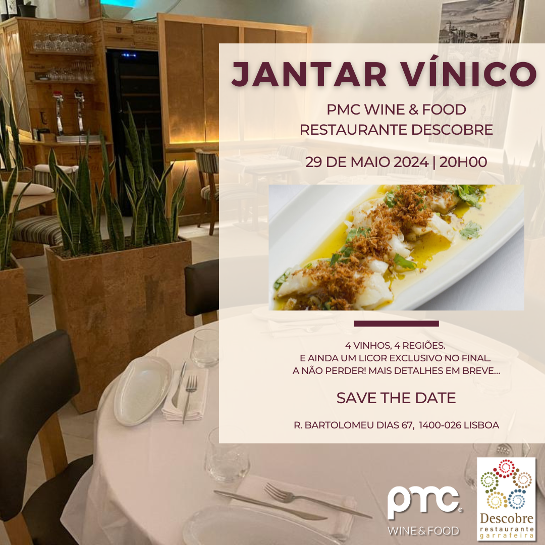 Jantar Vínico - PMC Wine & Food